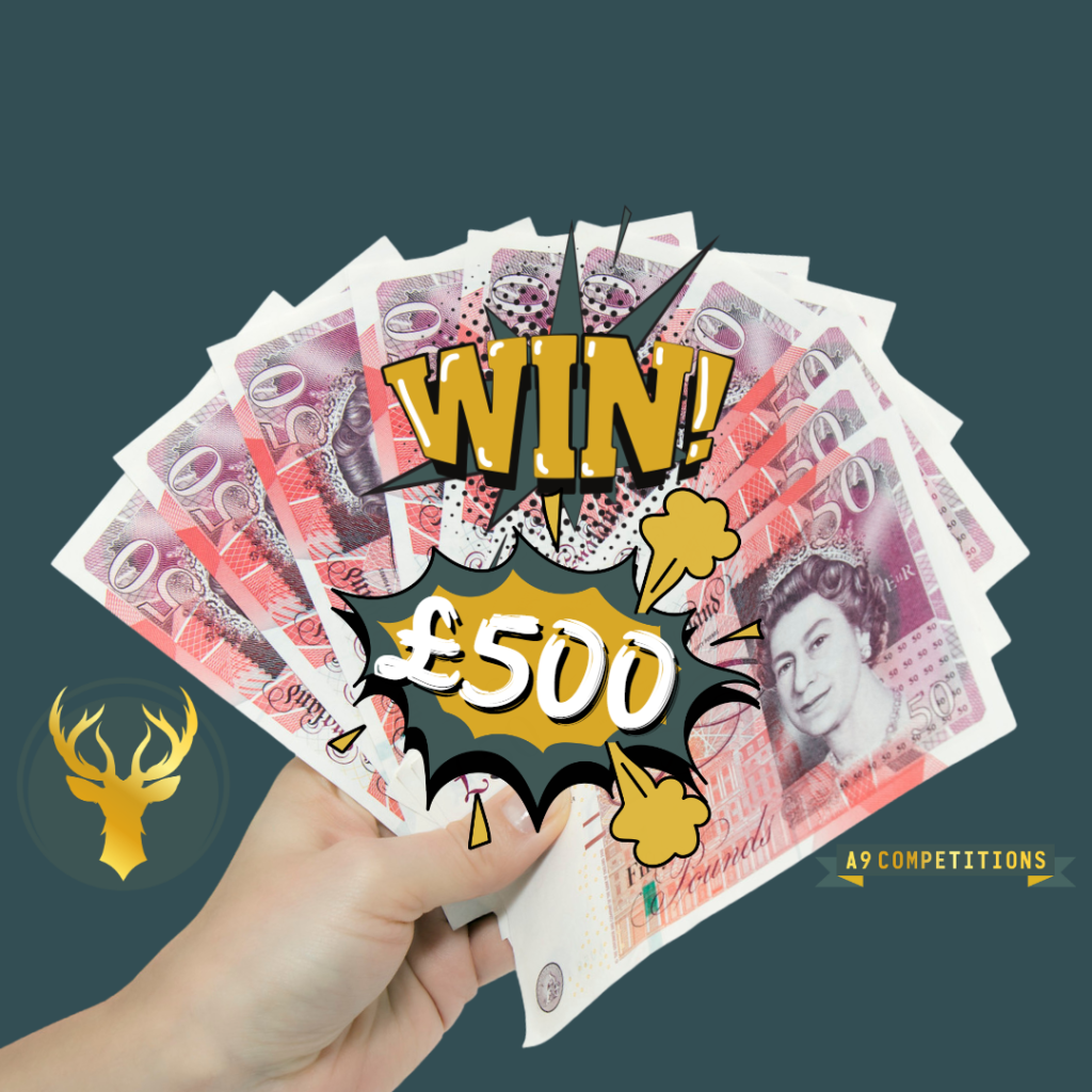 WIN £500 CASH + 13 Instant WINS Drawn tonight Tues 17th. – A9 Competitions