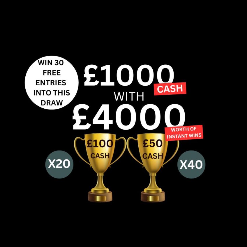 WIN 30 ENTRIES INTO OUR BIG PRIZE DRAW – A9 Competitions