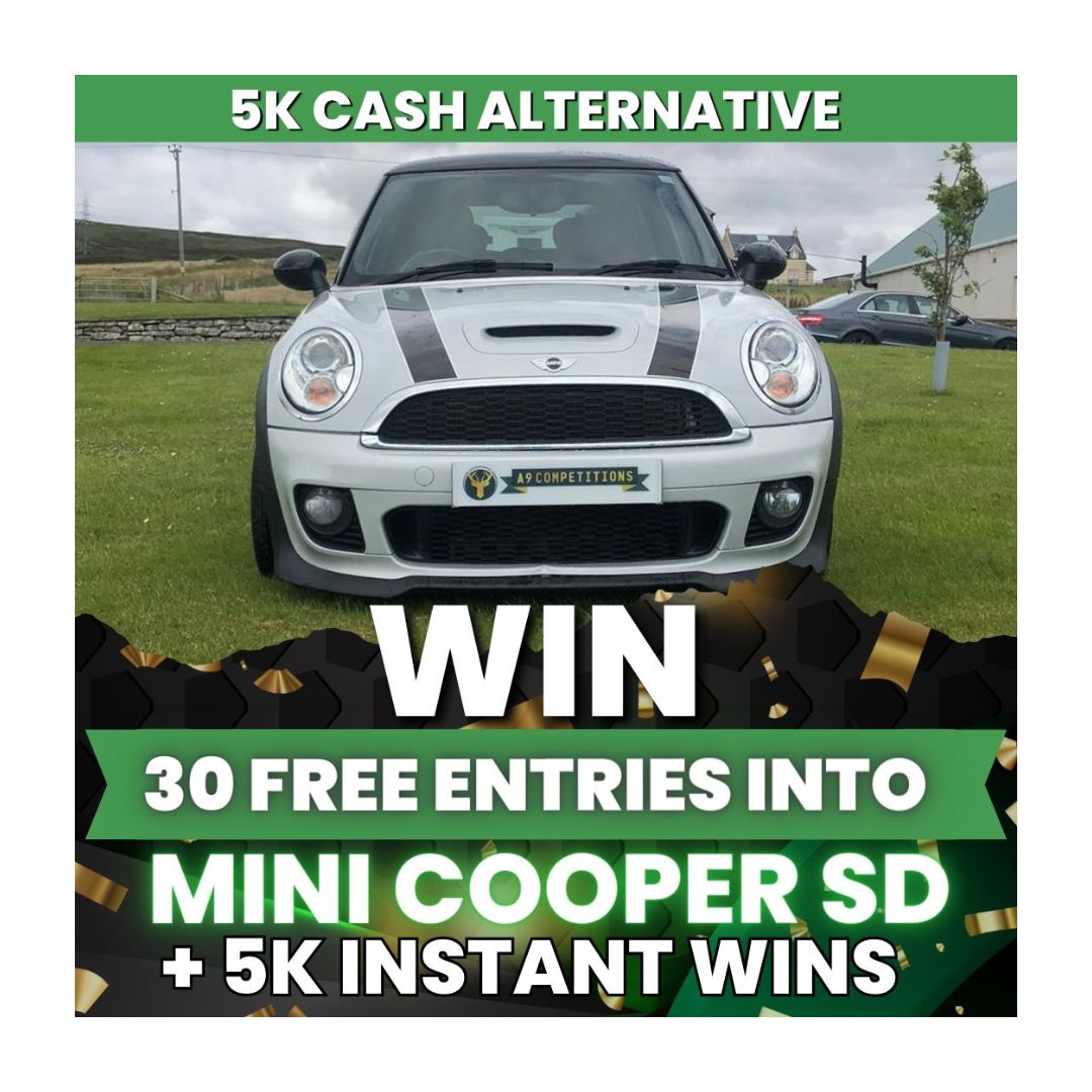 Win 30 entries into win a Mini Cooper + £5K instant wins draw – A9 ...