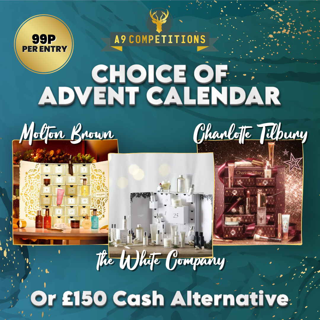 Advent Calendar Of Choice up to £200 or £150 Cash – A9 Competitions