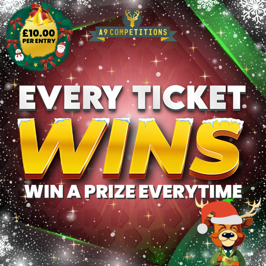EVERY TICKET WINS RETURNS! £5 MINIMUM WIN – A9 Competitions