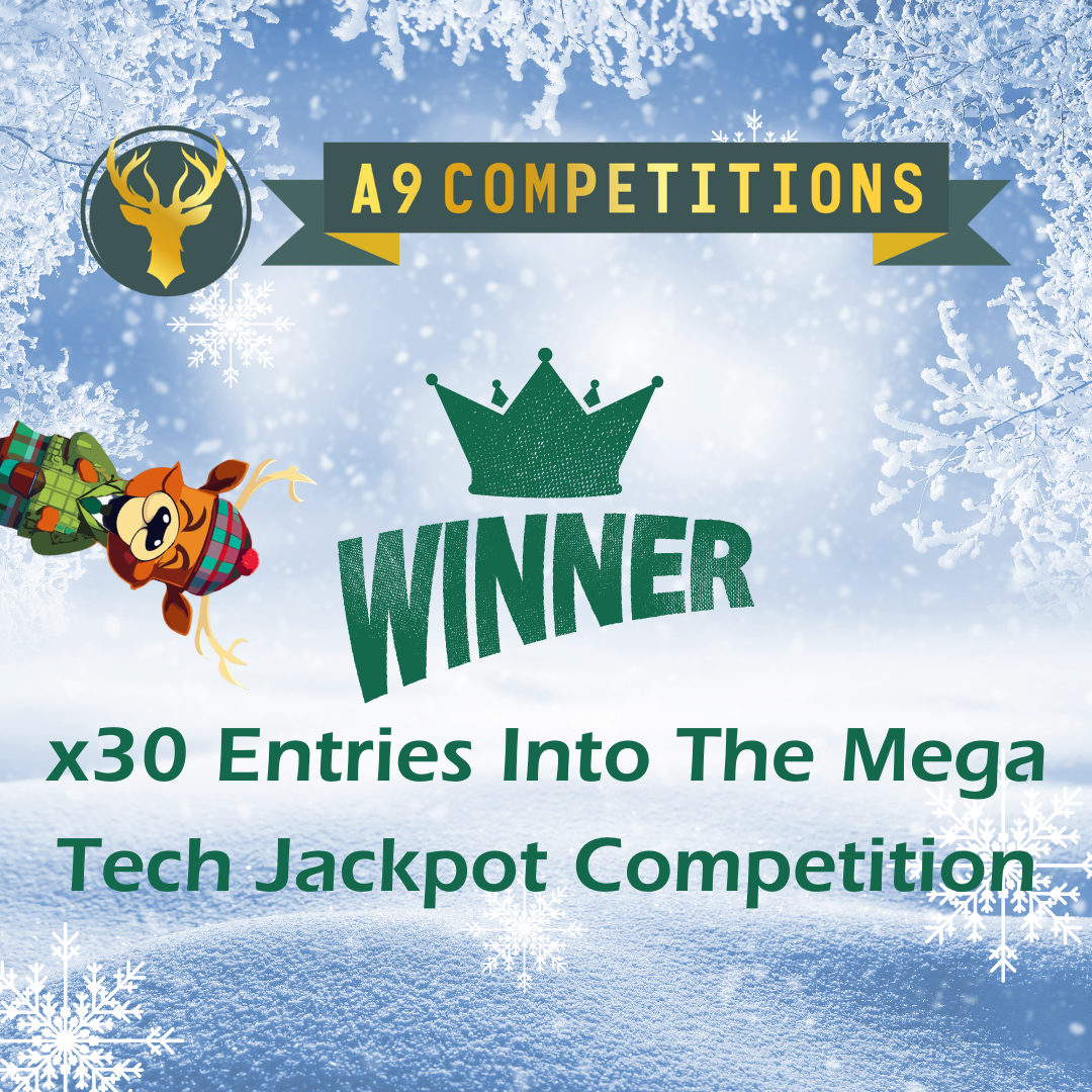x30 Entries Into The Mega Tech Jackpot Competition – A9 Competitions